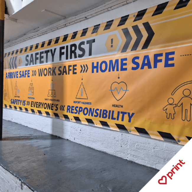 Workplace Safety Banners - Luv Print at Engage Creative