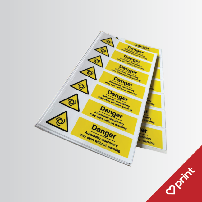 Workplace Safety Stickers - Luv Print at Engage Creative
