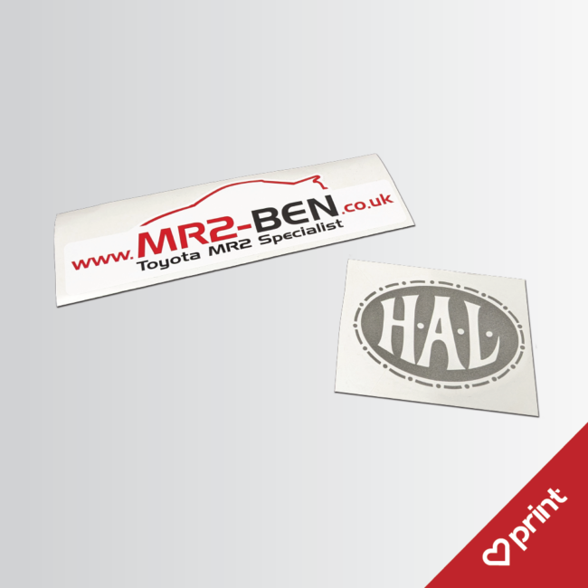 Contour cut vinyl stickers - Luv Print at Engage Creative